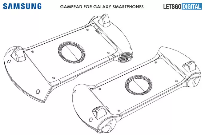 Samsung patented isang bagong gamepad para sa mga smartphone. 10464_3