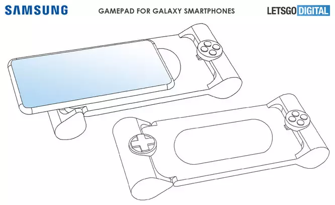 Samsung patented isang bagong gamepad para sa mga smartphone. 10464_4