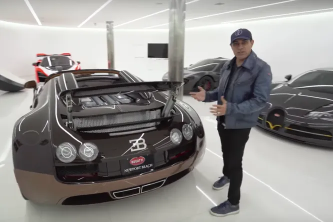 Que quantias de dinheiro custam o conteúdo do Hypercar Bugatti Veyron