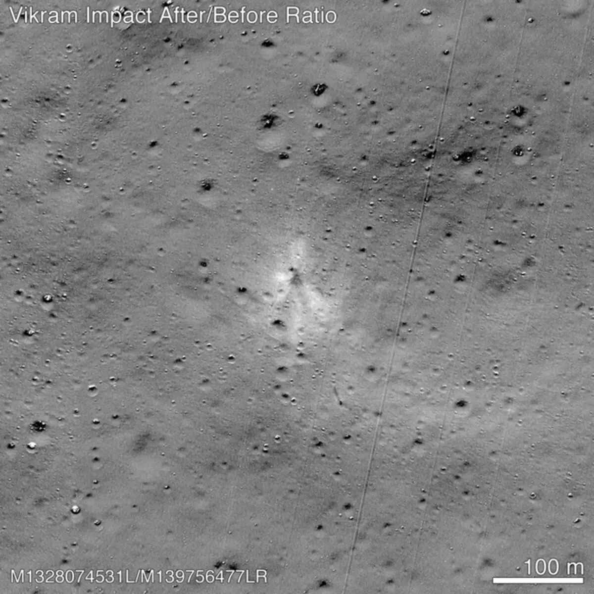 NASA Satellite thaum kawg pom qhov wreckage ntawm Indian Rover ntawm lub hli 1208_3