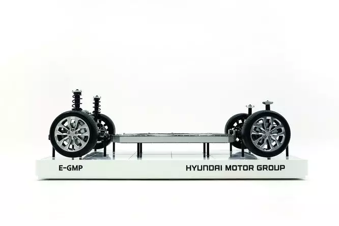 800 volts da ikon cajin wasu injina: Gritungiyar Motar Hyundai ta nuna sabon dandamali don motocin lantarki 159775_3