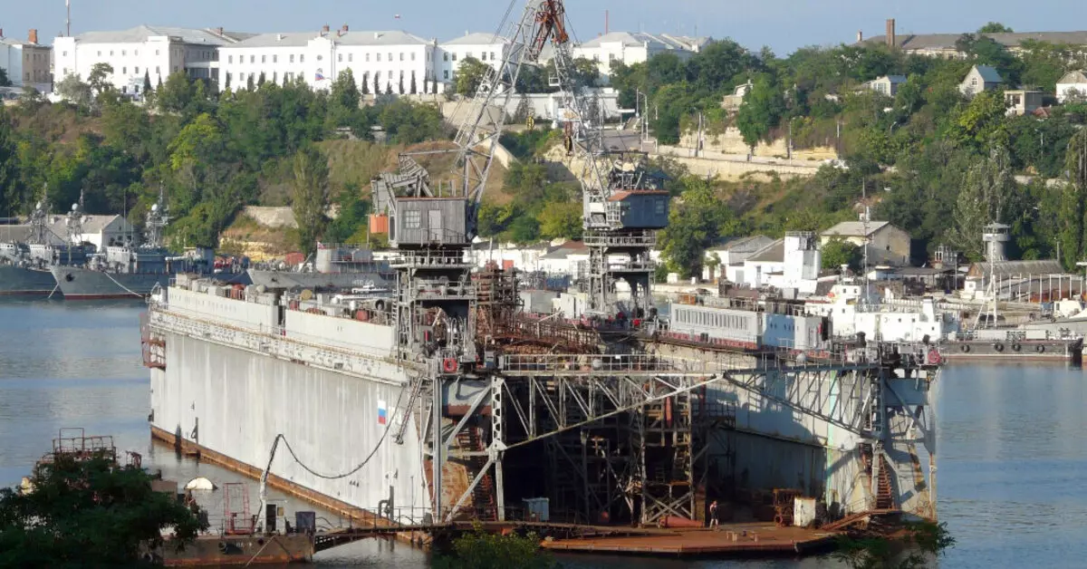 Floating Dock Sank in Sewastopol