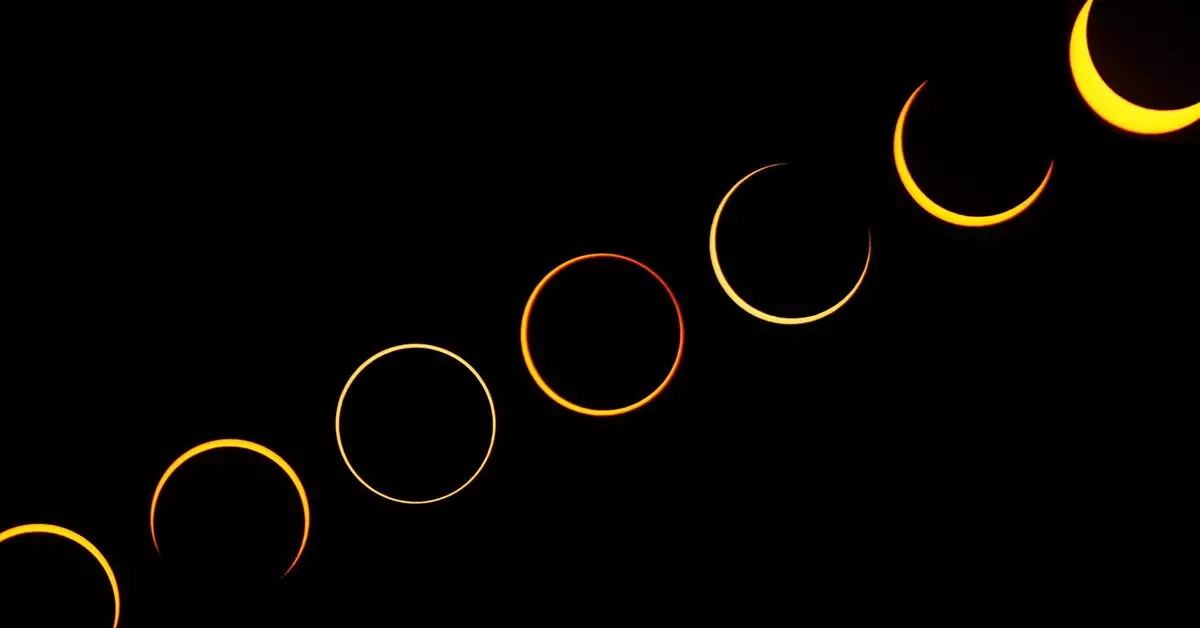 Fire Bague: Photos fascinantes d'éclipse hiver