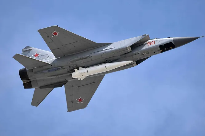 MIG-31K «Dagger» - ով գրավված տեսանյութում