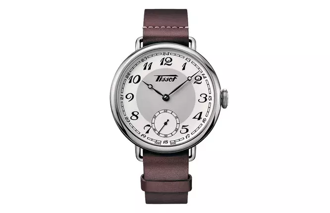 Tissot Heredaĵo 1936. Mekanikaj horloĝoj estas nova interpreto de la horloĝoj inkluzivita en la kolekto Tissot en 1936. Post forigo de la rimeno, vi povas malfermi la malantaŭan kovrilon de la loĝejo por admiri la elegantajn partojn de la mekanismo. La markilo estas protektita per fortika safira glaso rezistema al la apero de grataĵoj. La kazo de neoksidebla ŝtalo retenas akvorezista je premo de ĝis 6 stango.