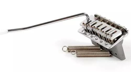 Synchronized Tremolo. This bridge, based on six bolts, first appeared on the Fender Stratocaster guitar. Despite the not too stable according to modern standards, Synchronized Tremolo is an integral part of the sound of the most popular FENDER STRATOCASTER guitar.