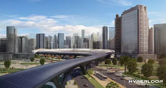 Hyperloop TT na-ezube iwuga ụzọ kilogram 10 na abu Dhabi 330244_2