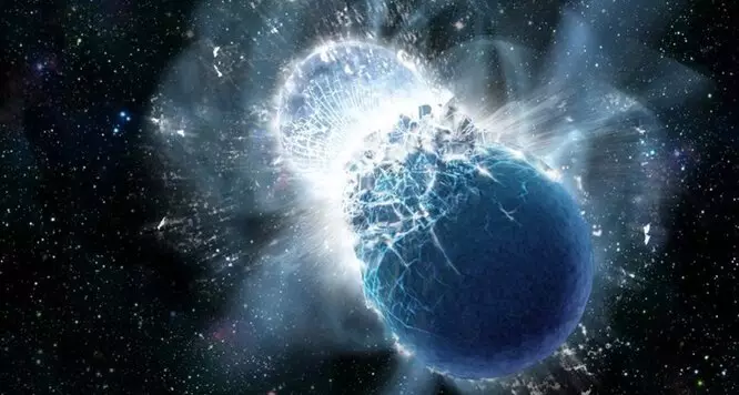 Another gravitational wave from the merger of neutron stars was found. 334885_2