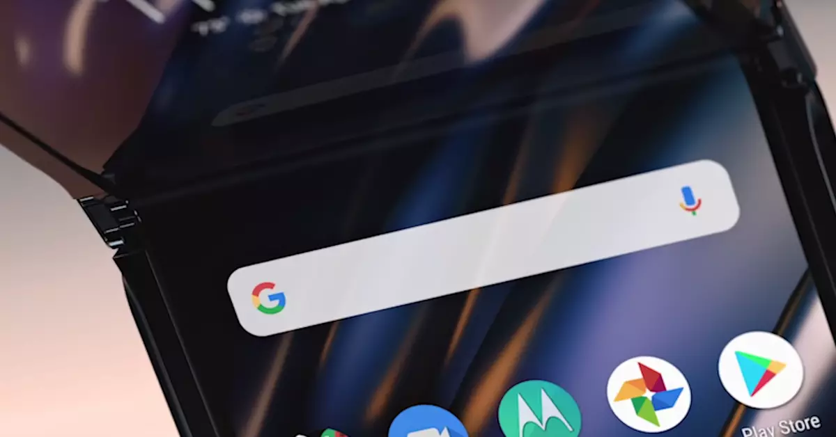 Motorola imsejħa jingħalaq possibbli fuq l-iskrin ta 'norm RAZR flessibbli