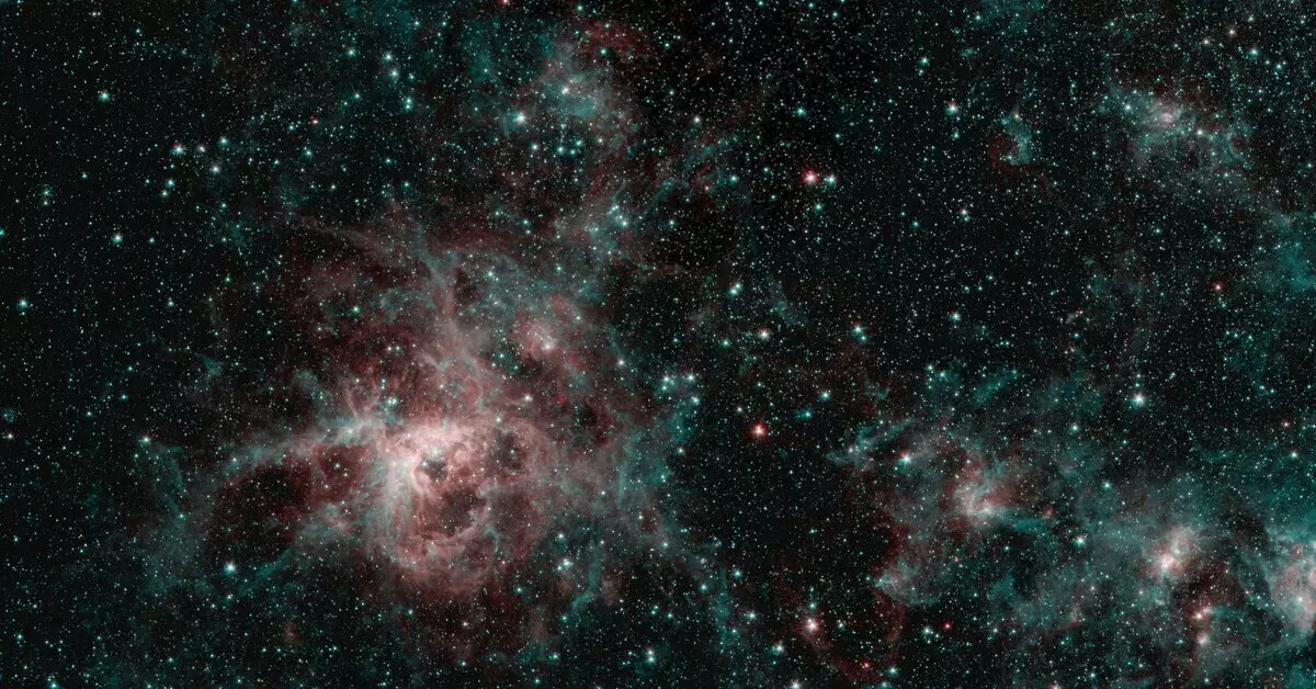 "Spatzer" maua se ata matagofie o Taranula Nebula