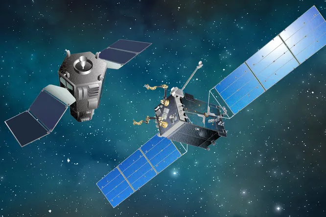 Umhloli we-satellite waya emsebenzini kwi-orbit