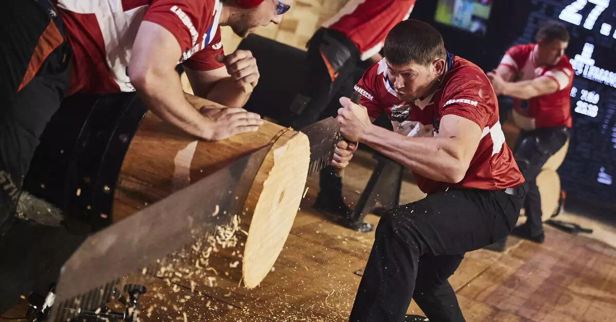 Cén chaoi a bhfuil craobhchomórtas an domhain i measc lumberjacks