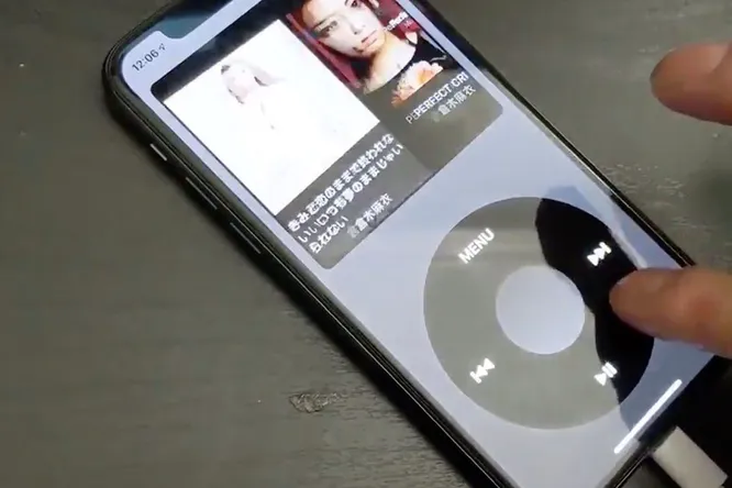 iPhoneのためのアプリはiPod Classic Wheel.