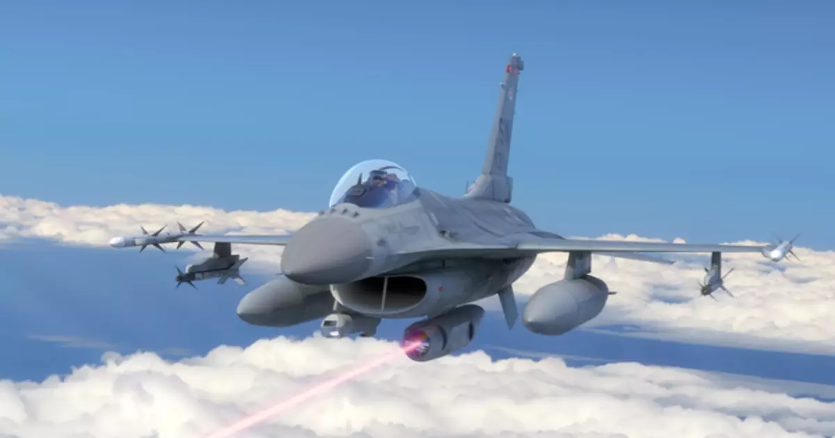 Lockheed Martin toande it konsept fan it ûntwikkele taktyske Airborne Laser Wapen System System, dat is ûntwurpen foar anty-missile ferdigening fan it fleantúch mei lasers